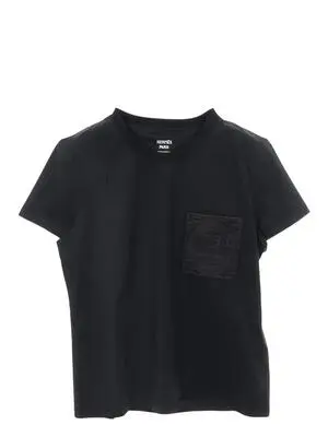 Hermès Embroidered Pocket T-shirt - Black