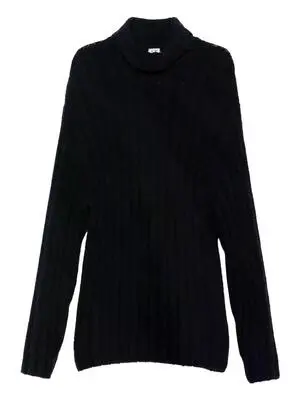C.P. COMPANY 1990s Ribbed Turtleneck Sweater - Blue
