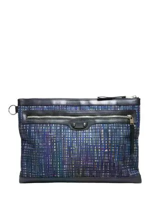 Balenciaga Classic Clip Clutch Bag - Blue