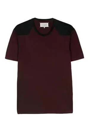 MAISON MARGIELA 2000s Four-stitch-logo T-shirt - Red