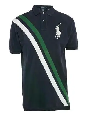 Polo Ralph Lauren Pre-owned Diagonal-stripe Polo Shirt - Blue