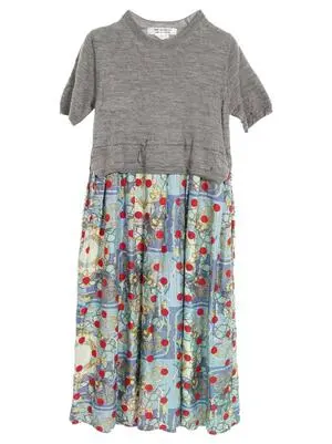 Comme Des Garçons 2010s Wool-silk Dress - Grey
