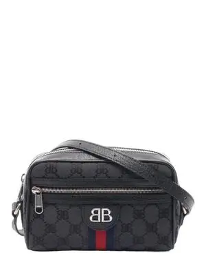 Balenciaga X Gucci The Hacker Project Web Line Camera Bag - Black