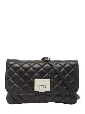 Michael Kors Quilted Leather Crossbody Bag - Black