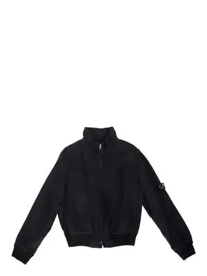 C.P. COMPANY 1990s Linen Bomber Jacket - Black