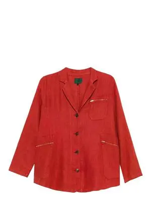 JEAN PAUL GAULTIER 1990s Button-down Shirt Jacket - Orange