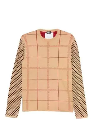Dolce & Gabbana 2001-2002 Grid-pattern Sweater - Brown