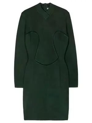Alaïa 1991s Bodycon Knitted Dress - Green