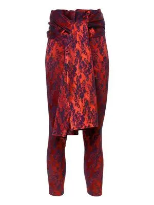 JEAN PAUL GAULTIER 1990s Sash-detail Trousers - Red
