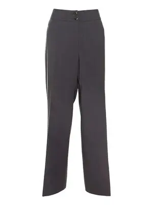 ARMANI Virgin Wool Wide-leg Trousers - Brown
