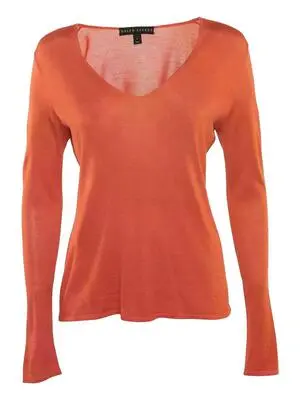 Polo Ralph Lauren Fine-knit V-neck Jumper - Orange