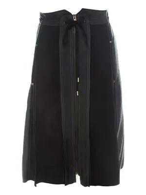Derek Lam 10 Crosby 2024 Panel Zip Skirt - Grey