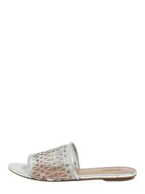Alaïa Mesh Sandals - Silver