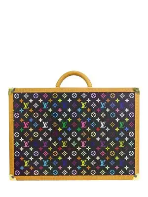 LOUIS VUITTON 1990-2000s Alzer 55 Trunk Bag - Black