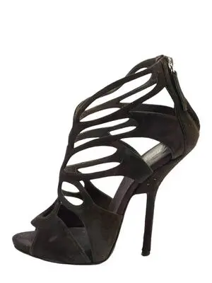 GIUSEPPE ZANOTTI 135mm Suede Sandals - Black