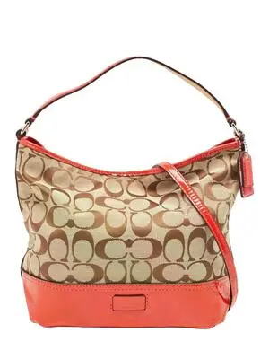 COACH VINTAGE Monogram-print Shoulder Bag - Orange