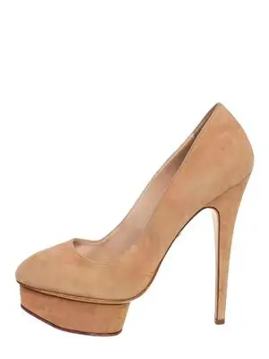 CHARLOTTE OLYMPIA 140mm Leather Heeled Pumps - Neutrals