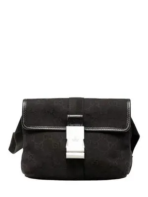 Gucci Gg Canvas Belt Bag - Black