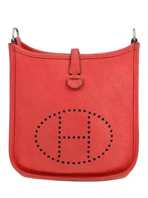 Hermès 2015 Mini Evelyne Shoulder Bag - Red