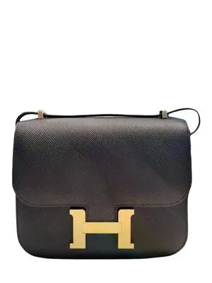 Hermès Special Order Constance 18 Verso Cross Body Bag Black