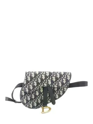 Dior Oblique Saddle Belt Bag - Blue