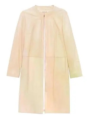 A.N.G.E.L.O. VINTAGE CULT 2000s Leather Coat - Neutrals