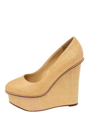 CHARLOTTE OLYMPIA 130mm Leather Carmen Pumps - Neutrals