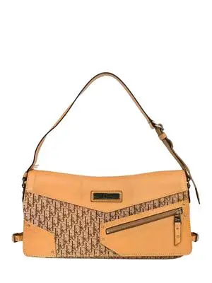 Dior 2003 Trotter Monogram Shoulder Bag - Neutrals