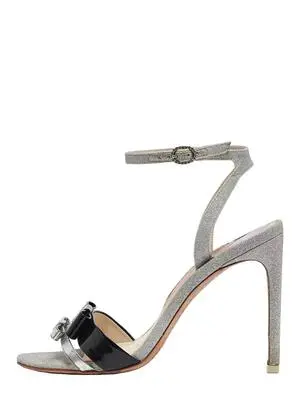 SOPHIA WEBSTER 105mm Glitter-embellished Sandals - Silver