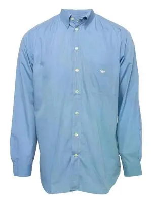 Emporio Armani Logo-embroidered Shirt - Blue
