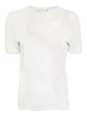 Dior Lace-detail Top - Grey