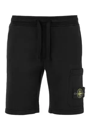 Stone Island Logo Shorts - Black