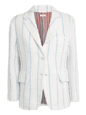 Thom Browne Tweed Blazer - White