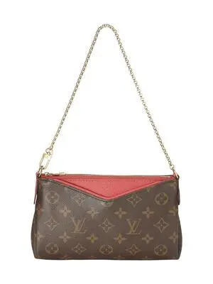LOUIS VUITTON Monogram Pallas Clutch - Brown