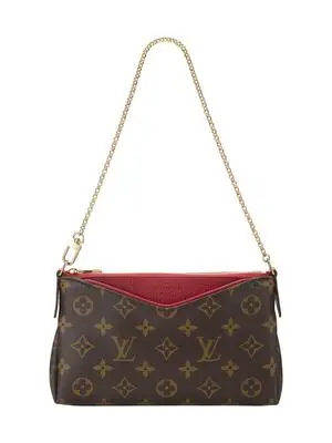 LOUIS VUITTON Monogram Pallas Clutch - Red