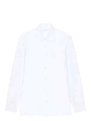 Givenchy Slim Fit Shirt In Poplin With Embroidery - White
