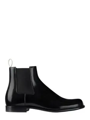 Givenchy Tux Chelsea Boots In Brushed Leather - Black