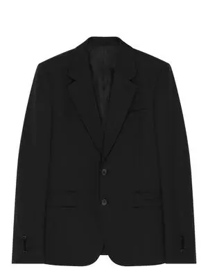 Givenchy Single-breasted Regular Jacket In Wool - Black