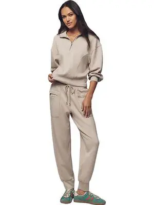 DAILY PRACTICE BY ANTHROPOLOGIE Daily Practice Cargo Sweatpants - Mink Heather