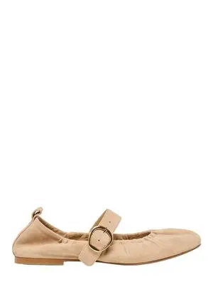 DOLCEVITA Caely Ballet Flats - Camel Suede