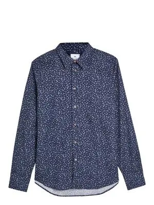 PAUL SMITH Patterned Stretch-cotton Shirt