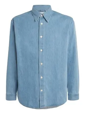 Nn07 Denim Relaxed Casper Overshirt - Blue