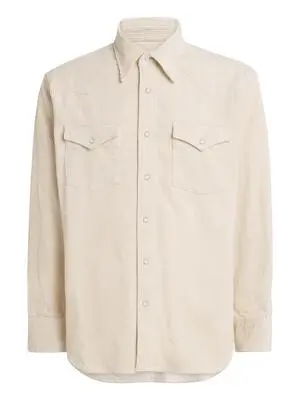 Nn07 Organic Cotton Corduroy Ricky Overshirt - White