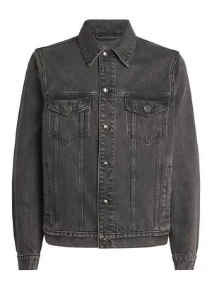 7 For All Mankind Denim Trucker Jacket - Black