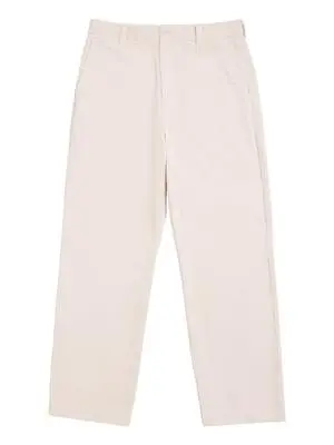 Nn07 Organic Cotton Corduroy Paw Trousers - White