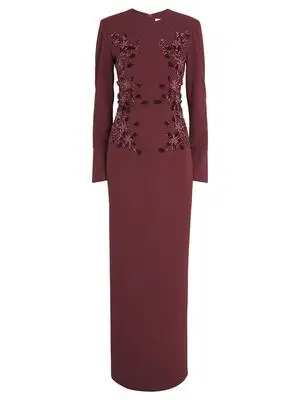Rebecca Vallance Lulee Column Gown - Burgundy