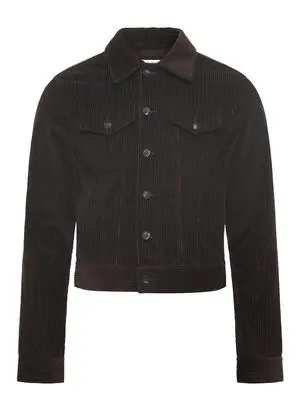 Gabriela Hearst Barry Trucker Jacket - Chocolate
