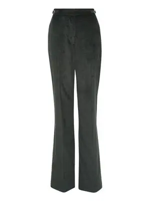 Gabriela Hearst Vesta Cotton Corduroy Flare Pant - English Green