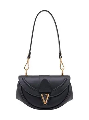 Versace Virtus Small Shoulder Bag Black