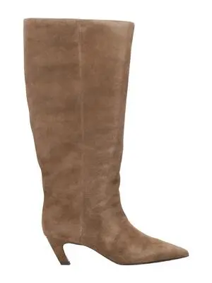 Ash Suede Legging Boots - Beige